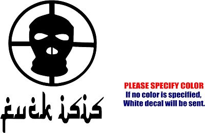 F_ck ISIS Crosshair Anti Terrorist Decal Sticker JDM Vinyl Car Window ...