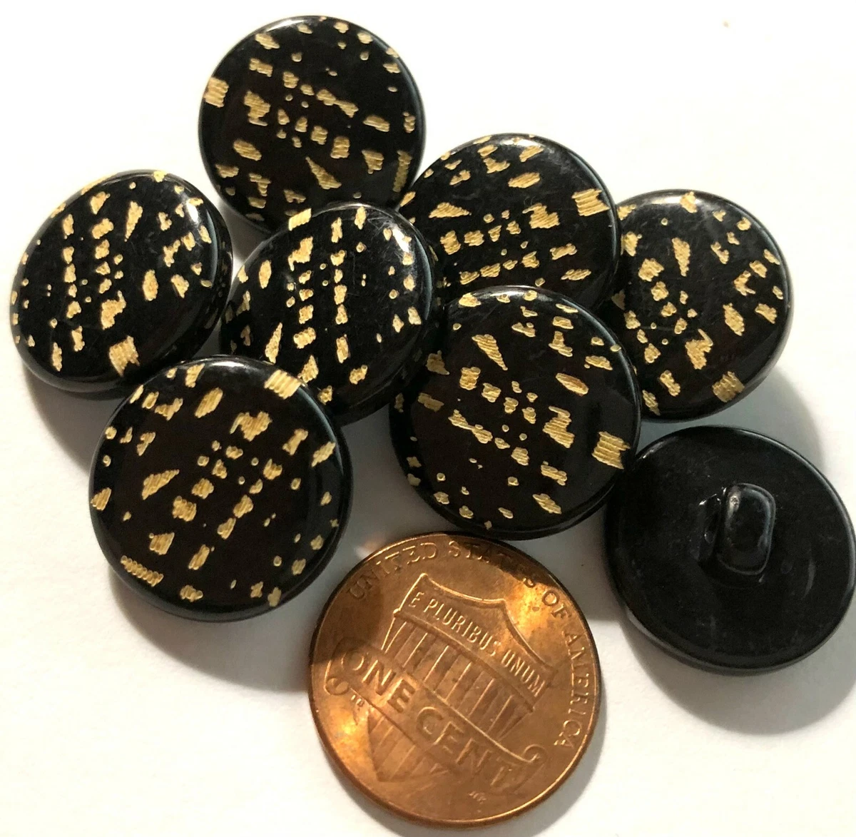 Glossy Black Button