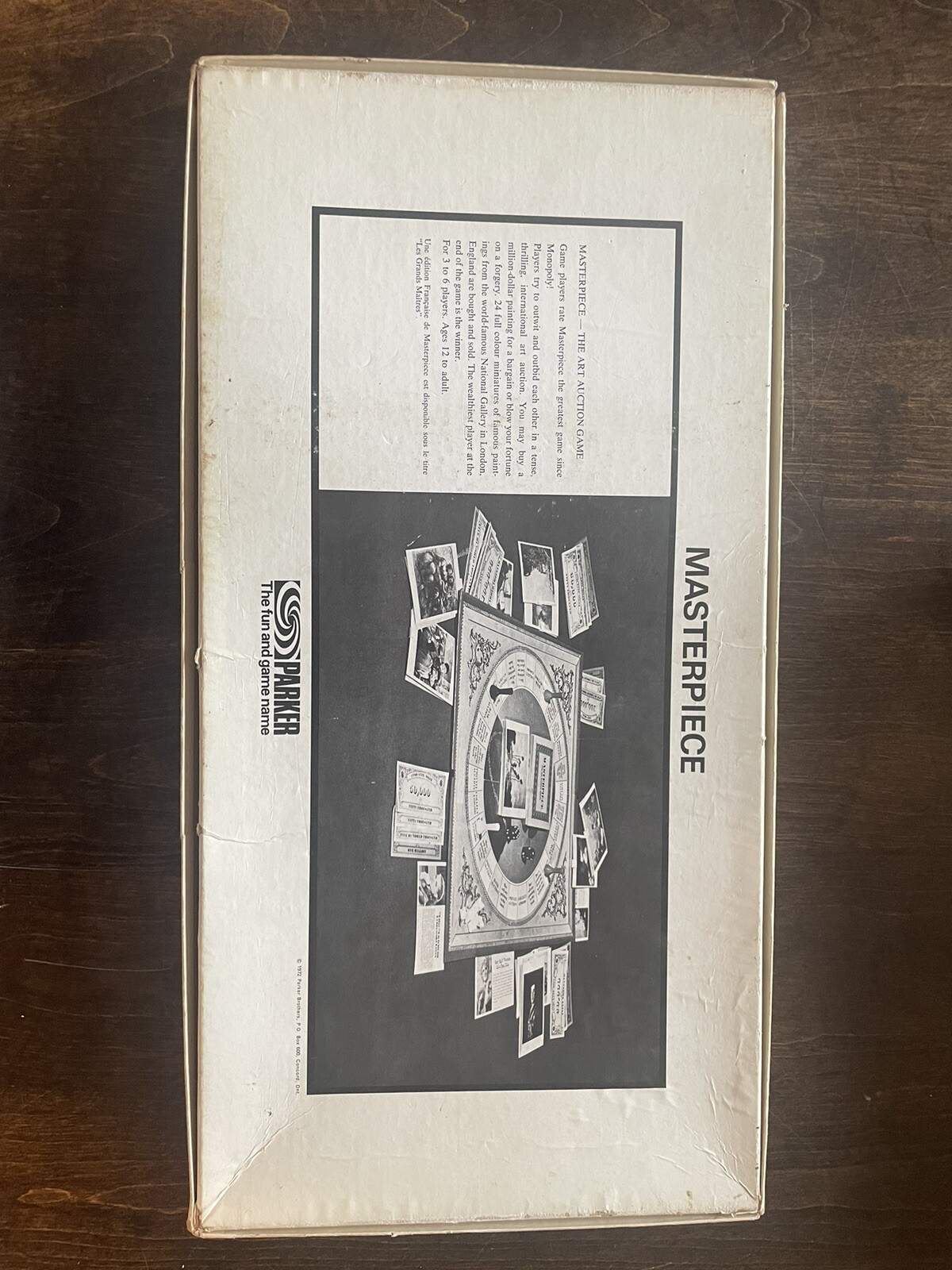 Masterpiece Board Game Art Auction Parker Brothers Vintage 1970 | eBay