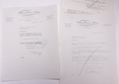 1932 Lamson Goodnow Nathan Straus Sons NYC Billing Disagreement ...