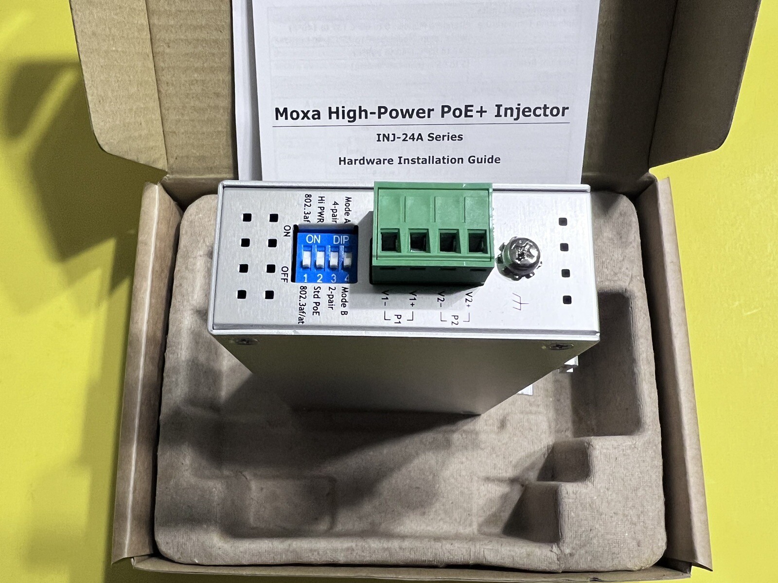 Moxa+INJ-24A-T+Gigabit+High-Power+PoE+Injector for sale online | eBay