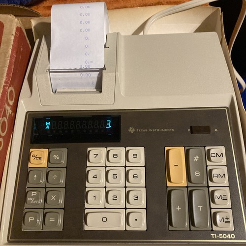 Texas Instruments TI-5040 Vintage Electronic Printing Calculator With ...