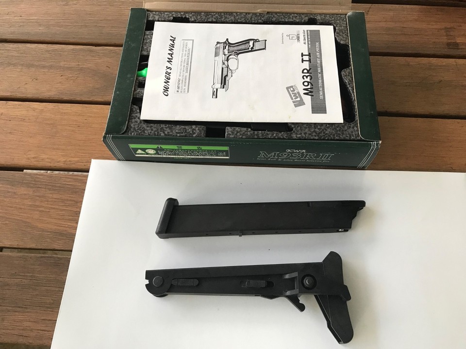 Vintage KWA M93R Gas air soft pistol air pistol | eBay