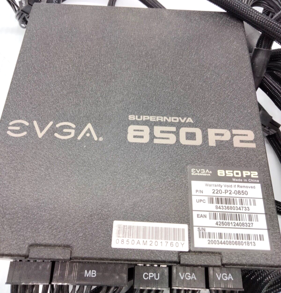 EVGA Supernova 850 P2 220-P2-0850 Platinum 850W Power Supply | eBay