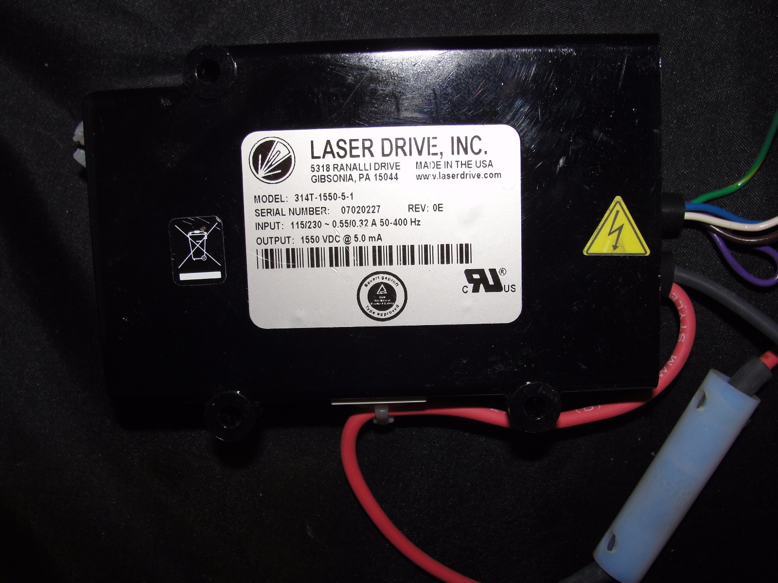 LASOS LGR 7621 S 577009-0704-102 Laser & Laser Drive 314T-1550-5-1 | eBay