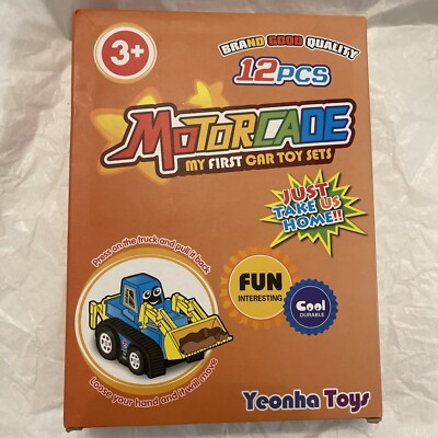 Yeonha Toys Pull Back Vehicles, 12 Pack Mini Assorted Construction ...