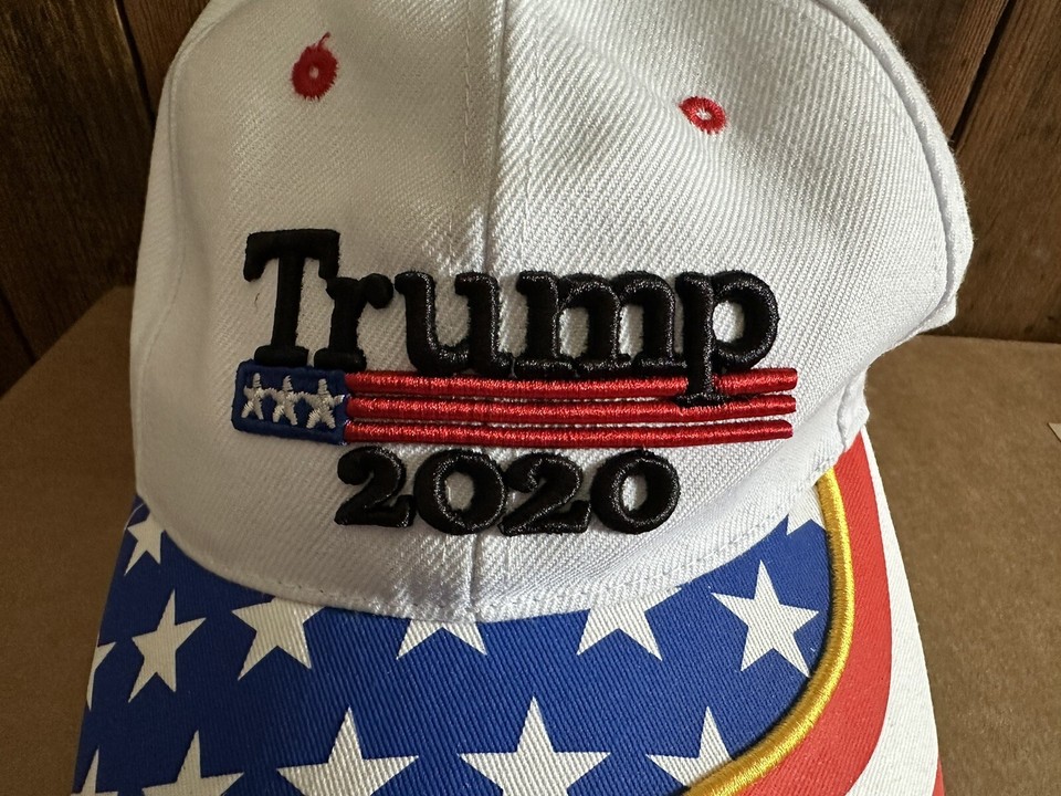 TRUMP 2020 American Flag Stars & Stripes Cap Hat - Red White & Blue ...