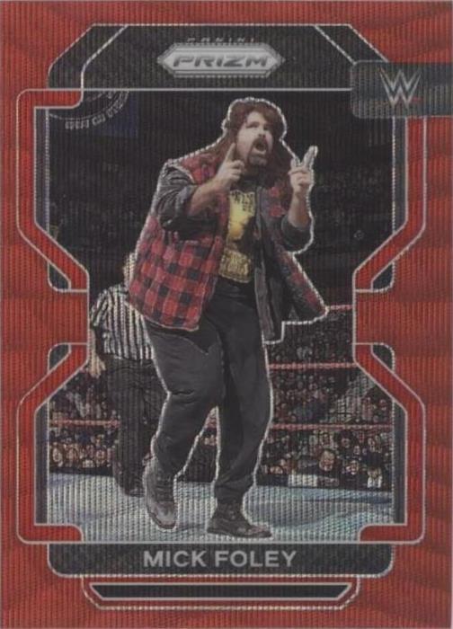 2022 Panini Prizm WWE - Mick Foley #190 Ruby Wave Prizm for sale online ...