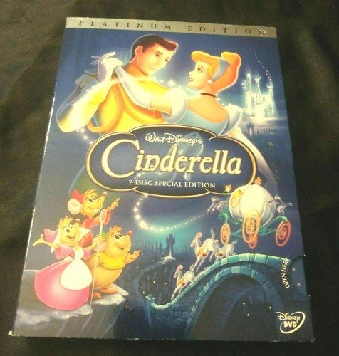 Disney Cinderella DVD 2 Disc Platinum Collector Edition slipcover Walt ...