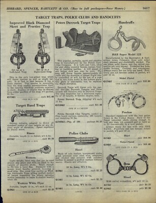1933 PAPER AD Black Diamond Skeet Trap Target H&H Handcuff Peerless ...