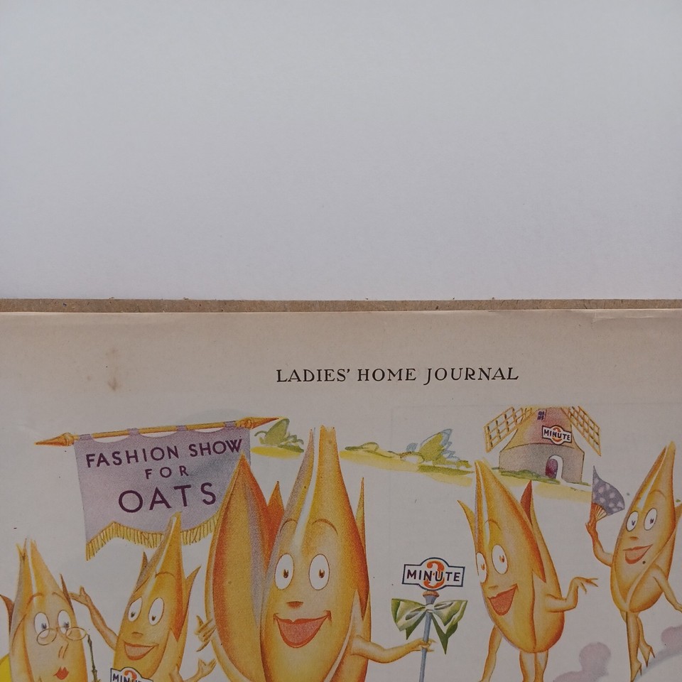 1931 Vintage 3 MINUTE Oat Flakes Kitchen Art 30's Print Ad Ladies Home ...