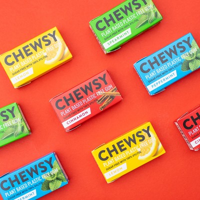 Chewsy Plant Based Plastic Free Chewing Gum Spearmint Peppermint Lemon ...