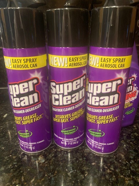 SuperClean NEW Aerosol Spray Degreaser Cleaner Multi Surface 17 ...