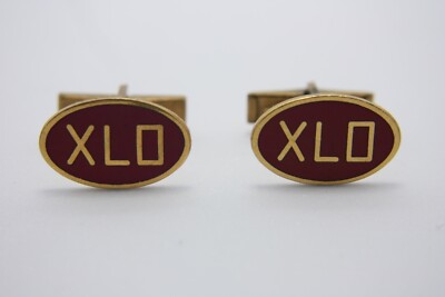Antique Vtg XLO Logo Enamel Metal Cuff Links | eBay