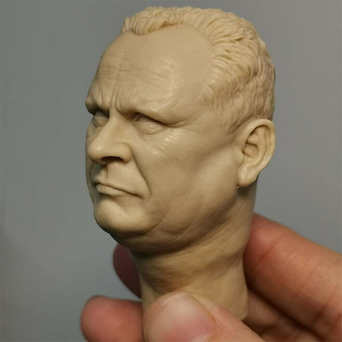 1:6 Scale Head Sculpt 007 James Bond Gert Fröbe Model For 12'' Soldier ...