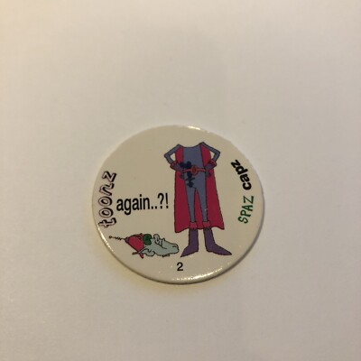 Vintage 1990s Spaz Capz POG Toonz Again..?! Headless Alien HTF RARE #2 ...