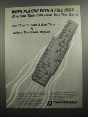1984 Fairchild Control Systems Ad - Playing a Full Deck | eBay