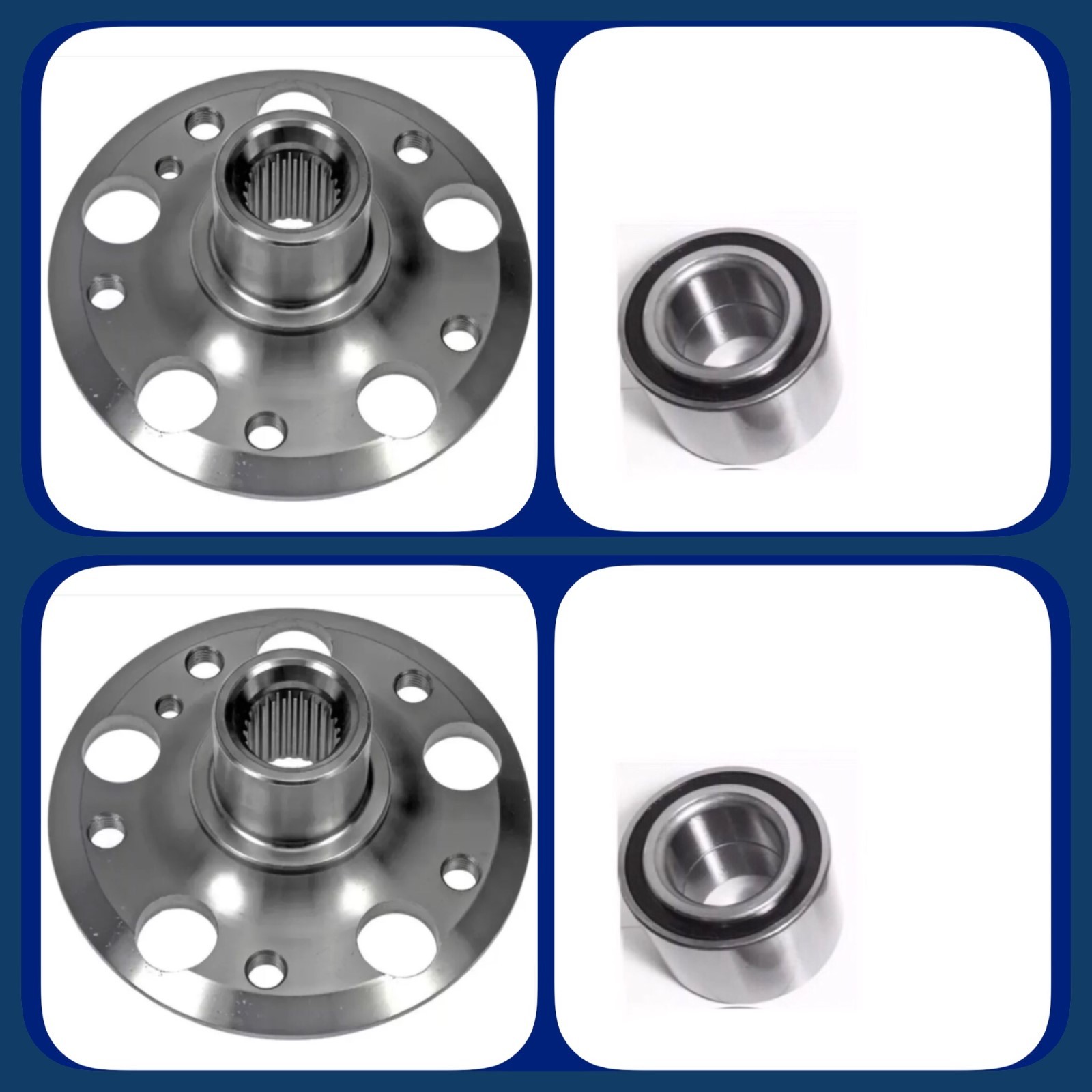 2 FRONT WHEEL HUB &BEARING FOR MERCEDES E350 E550 AWD 4MATIC SHIP 2 ...