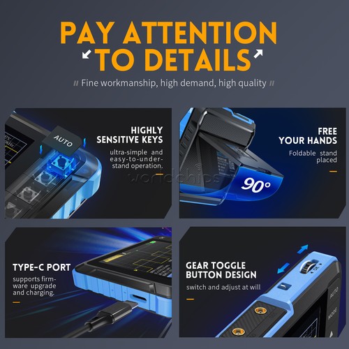 FNIRSI DSO153 2-in-1 Handheld Digital Portable Oscilloscope Signal ...