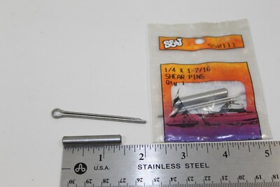 (2) Kit Nos Outboard Motor Shear/Drive Pins 1/4" x 1-7/16" S&J SP012 ...