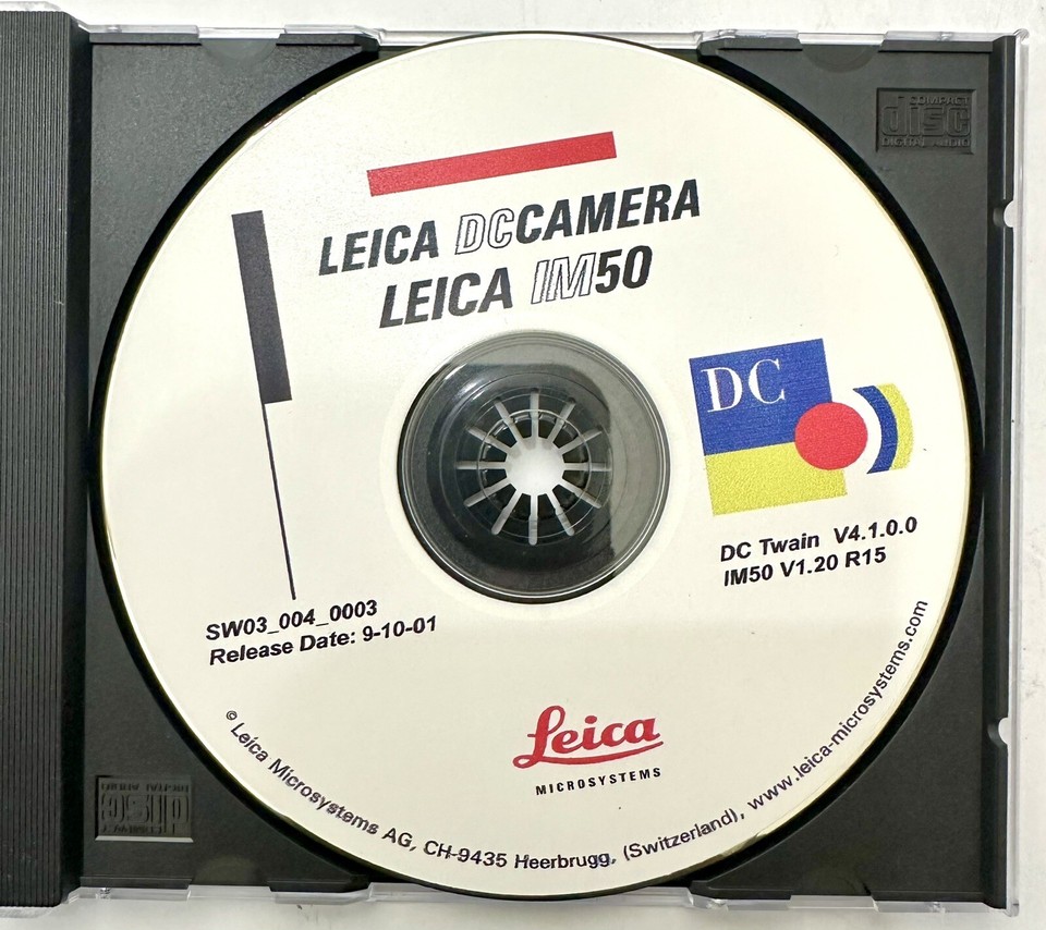 Leica DC Microscope Camera IM 50 CD-ROM Compact Disk Software | eBay