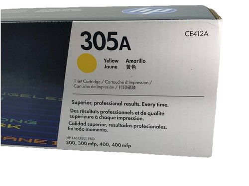 New Genuine Original HP 305A / CE412A Yellow Color LaserJet Pro Ink ...