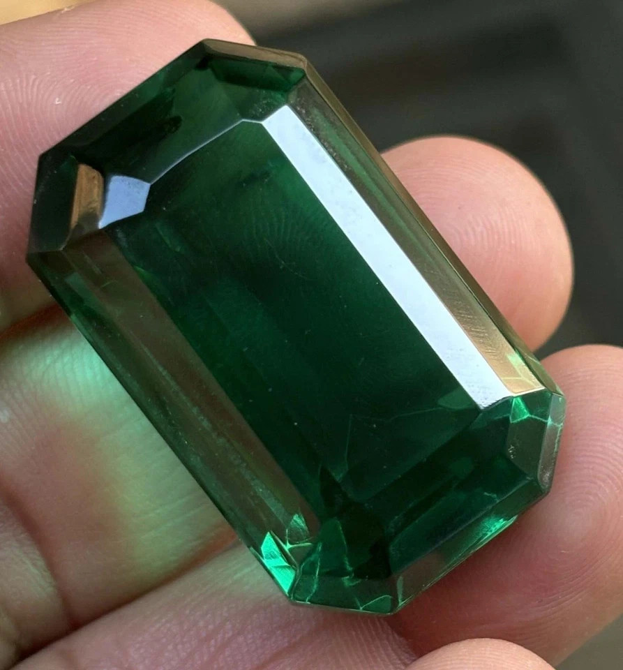 114.75 Ct. Large Green Emerald BIG SIZE Emerald Cut Colombian Loose ...