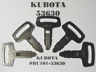 (5 ) KUBOTA KEYS, IGNITION KEYS, Key # RC101-53630 KUBOTA , .. FAST ...