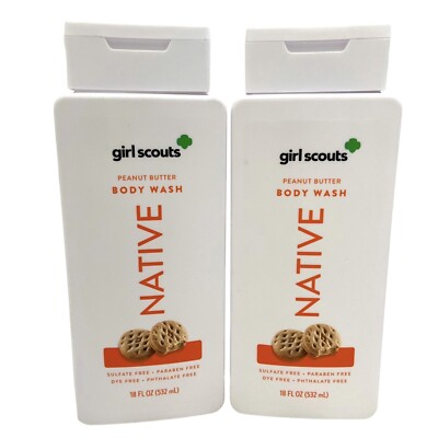 2x Native Girl Scouts Peanut Butter Do-Si-Dos Body Wash 18 fl oz | eBay