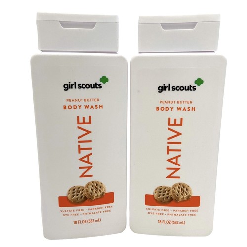 2x Native Girl Scouts Peanut Butter Do-Si-Dos Body Wash 18 fl oz | eBay