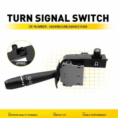 Turn Signal Wiper Switch Assembly For 03-10 DODGE RAM 2500 3500 ...