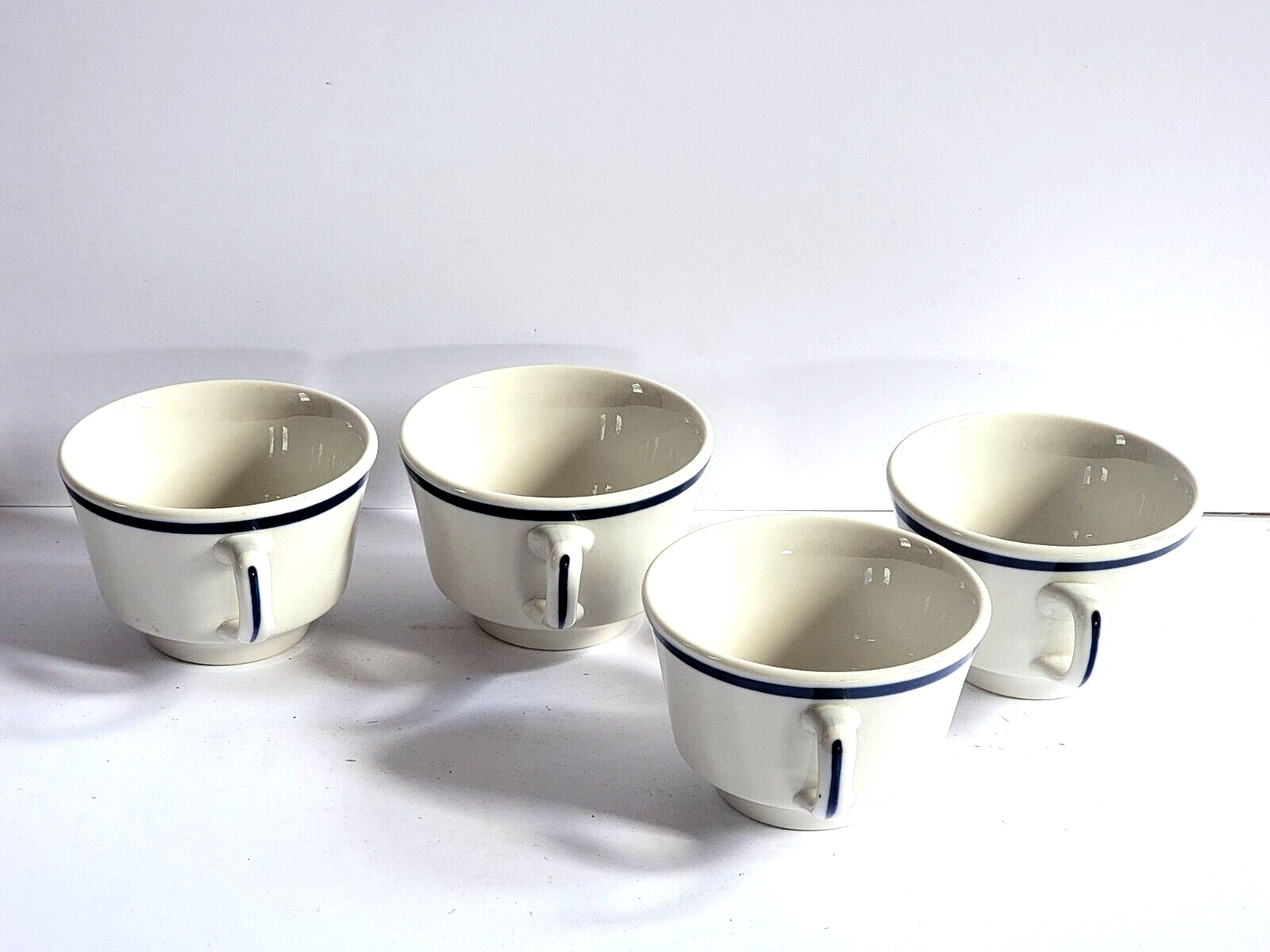 JACKSON CUSTOM CHINA FOOTED USN FOULED ANCHOR MESS HALL COFFEE CUPS LOT ...