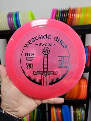 Westside Discs VIP Air Sword Pink 157g light weight Disc Golf Driver | eBay