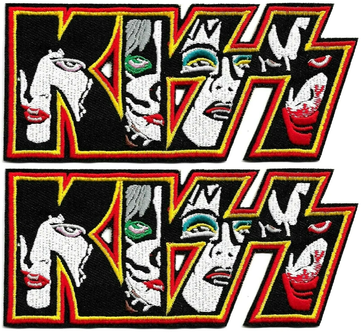 Kiss Band Logo Faces