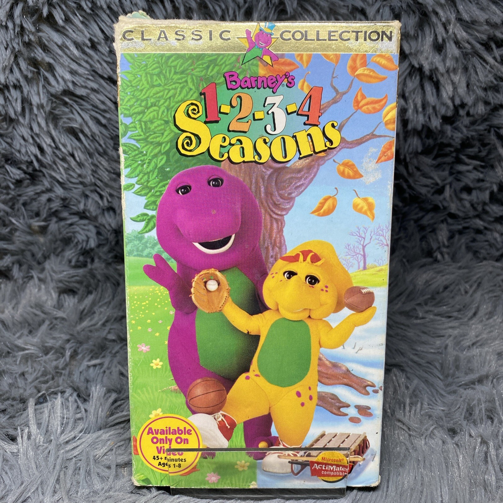 Barney's 1-2-3-4 Seasons VHS 1996 Classic Collection Cartoon Tape Movie ...