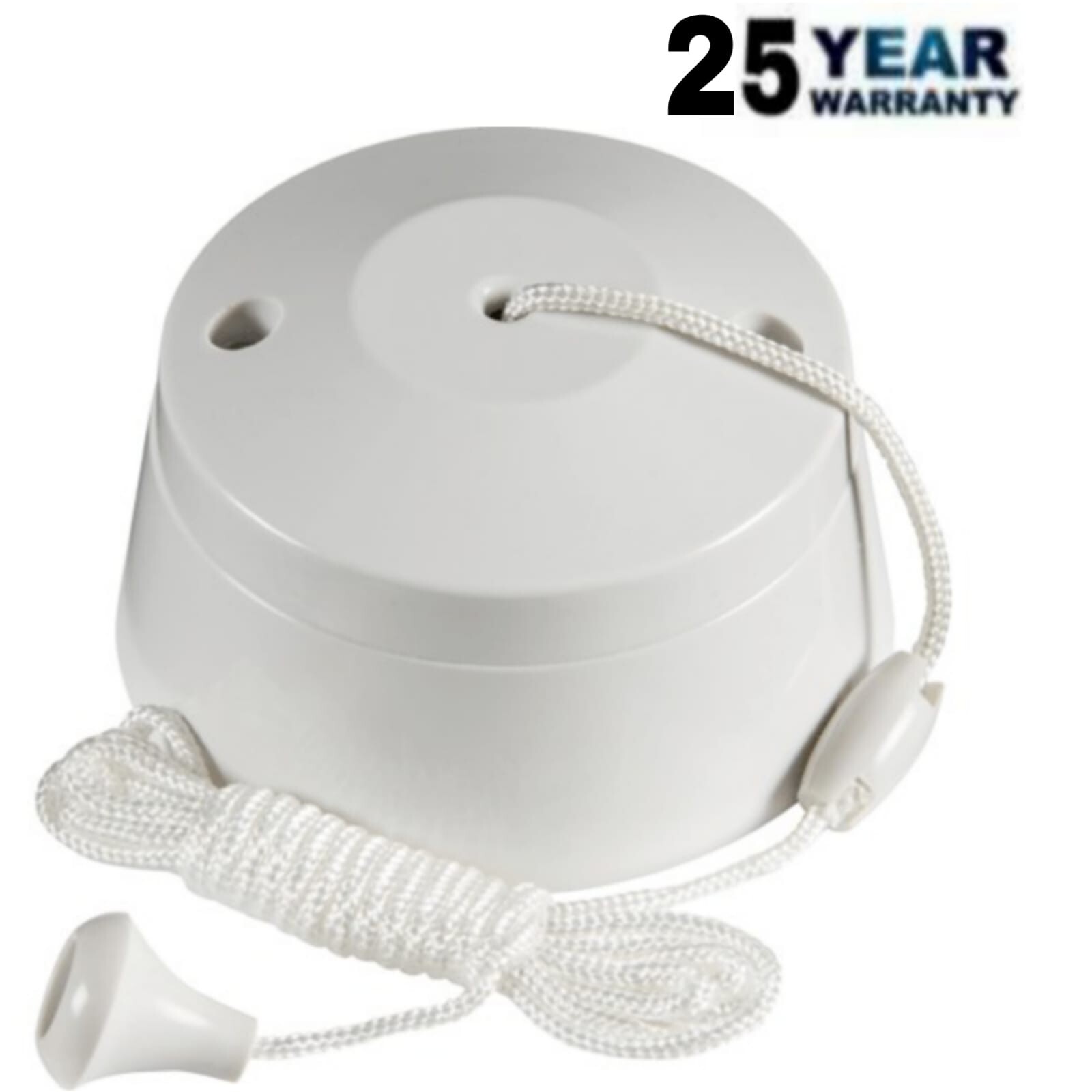 10 Amp Pull Cord Bathroom Lamp 1 Gang 1 Way Ceiling 1.5m Pull Cord ...