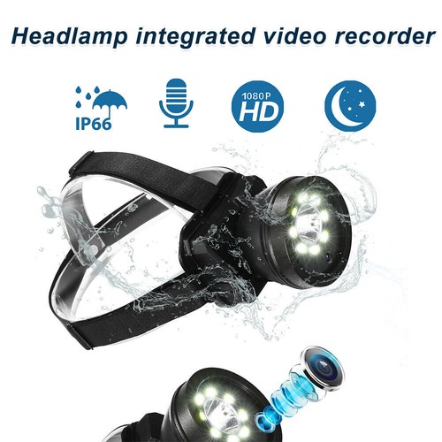 5H HD 1080P Headlamp Camcorder Mini Outdoor Camera Video DVR Night ...