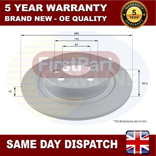 Fits Mini Clubman Countryman BMW X1 i3 Firstpart Rear Brake Disc #1 ...