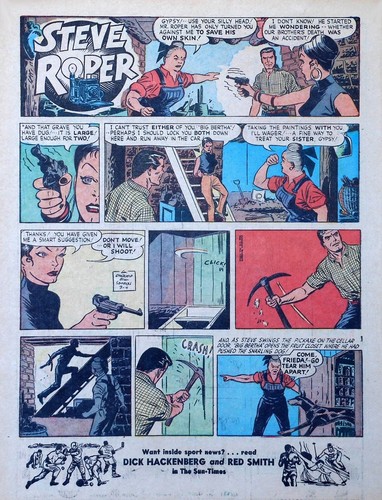 Steve Roper & Mike Nomad by Overgard - full tab page Sunday comic Sept ...