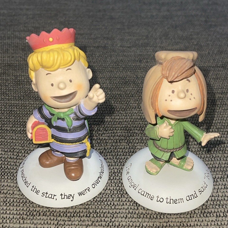 Hallmark Peanuts Gallery Nativity Accessories 4 Figurines *SEE PHOTOS ...