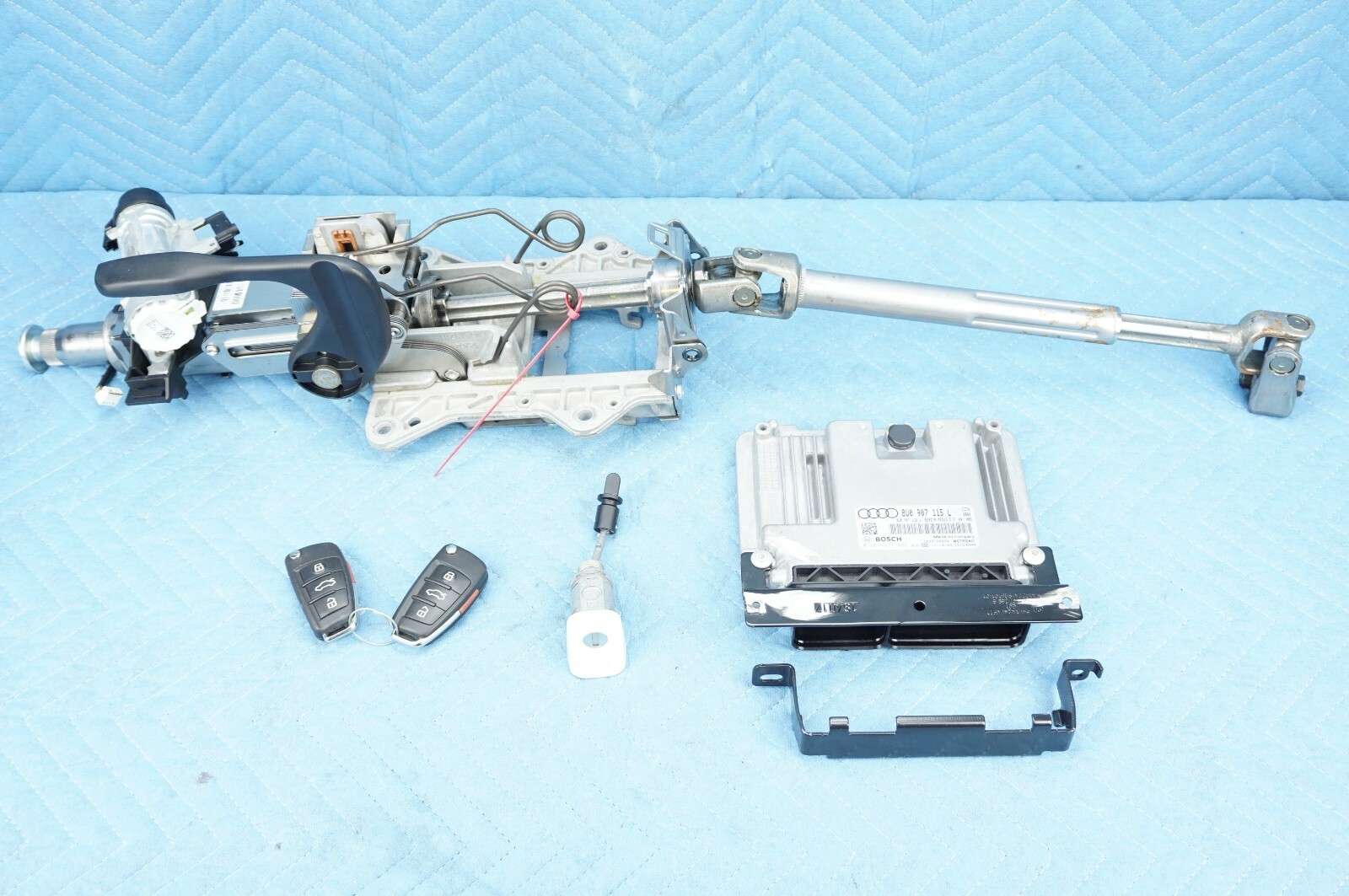 Audi Q3 Key Replacement Set ECU Column Ignation Switch Lock Cylinder 16 ...