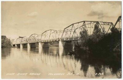 Iowa River Bridge, Columbus Junction, Iowa RPPC | eBay