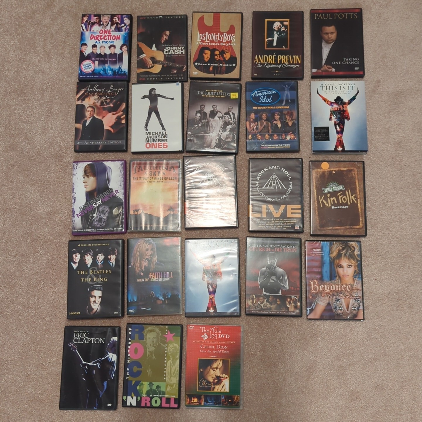 Mixed Lot Of 23 Music Themed DVDs. Rock, Rap, Pop, And Others | eBay
