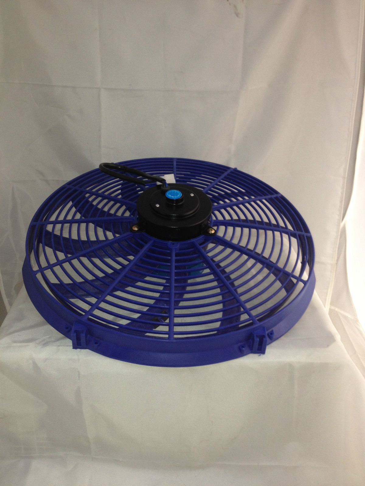 High Performance BLUE 16inch Thermo Fan Electric Fan Kit 250watt 12volt ...