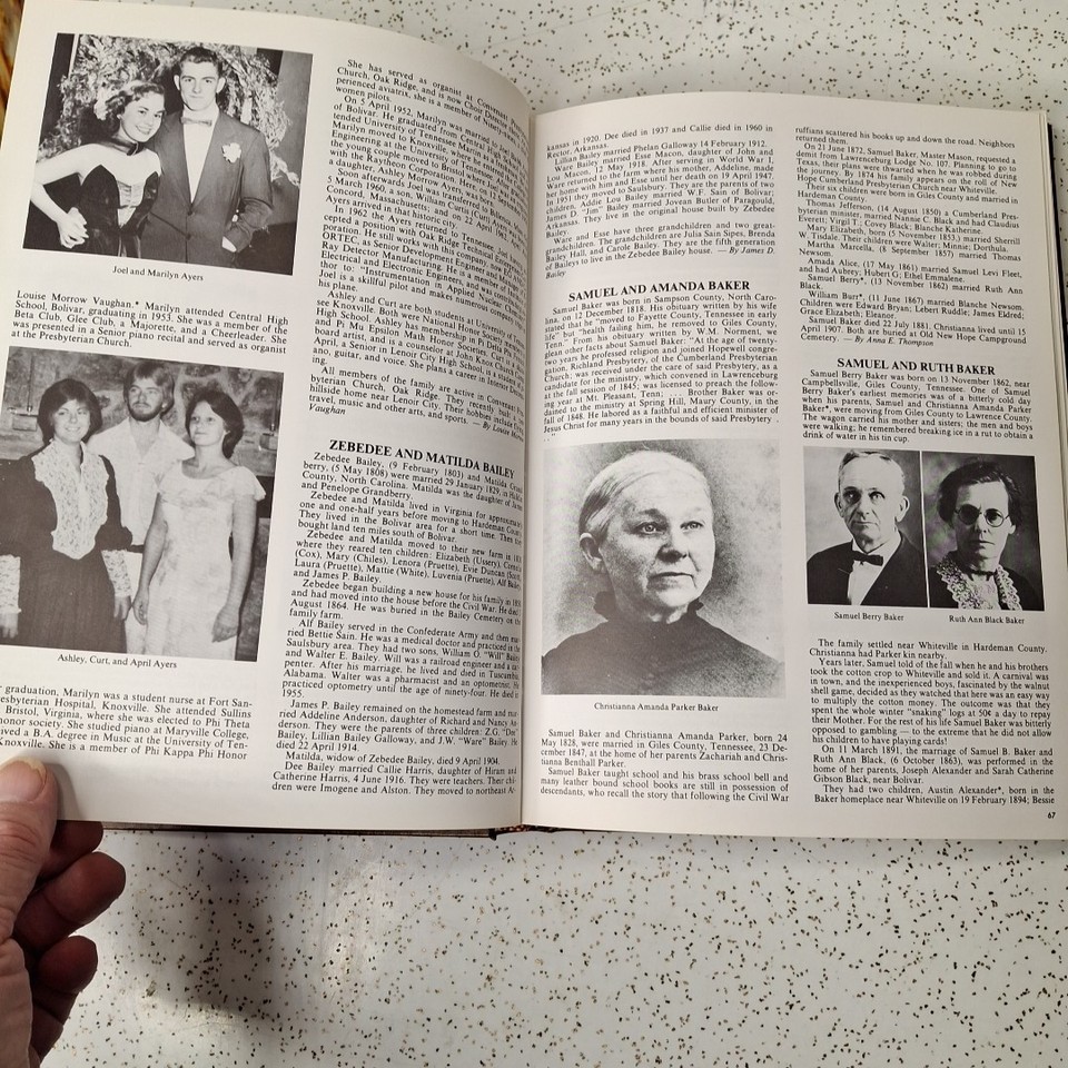 Hardeman County Historical Sketches 1979 Hardcover | eBay