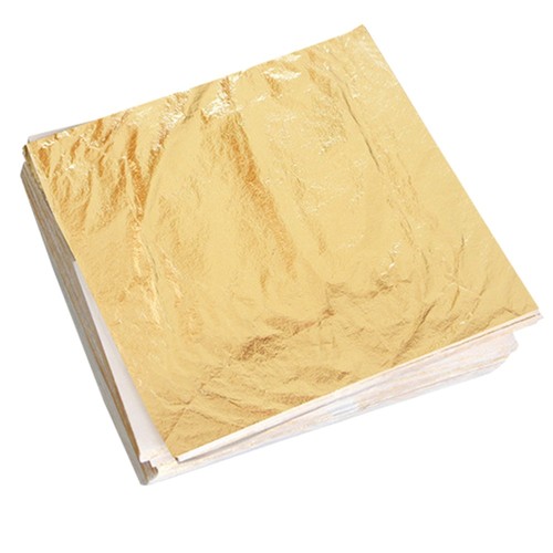 100 Pcs Gold Foil Sheet Craft Metallic Paper Sheets Office Imitation | eBay
