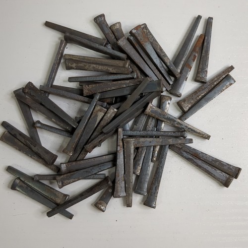 Lot Vintage Antique 1-1/2" Straight Square Cut Square Head Nails 6 Oz ...