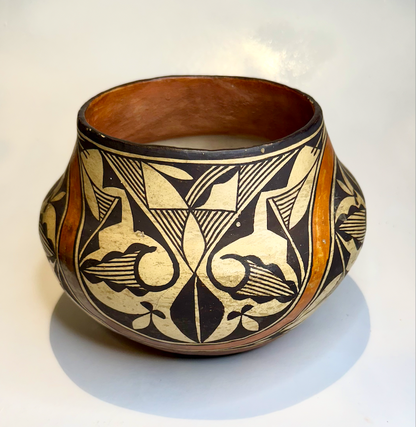 !900 Acoma Pueblo Pot with Rainbow Design | eBay