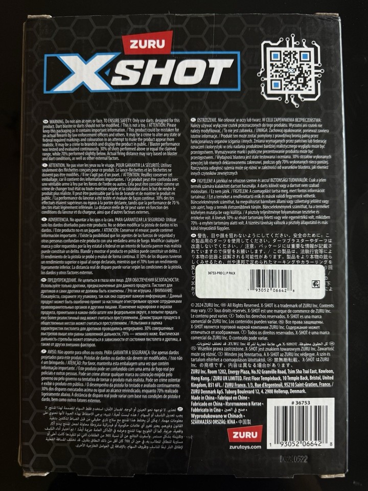 Zuru X-Shot Pro Series 1 Half Clip And 1 Full Clip New In Box (Clips ...
