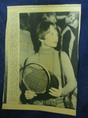 1976 Nancy Richey West Side Tennis Club Forest Hills NY Vintage Wire ...